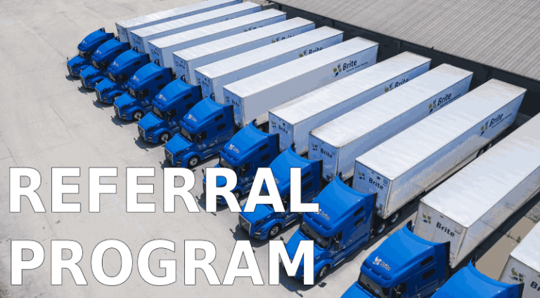 Referral Program - Brite Logistics, Chicago Trucking Company